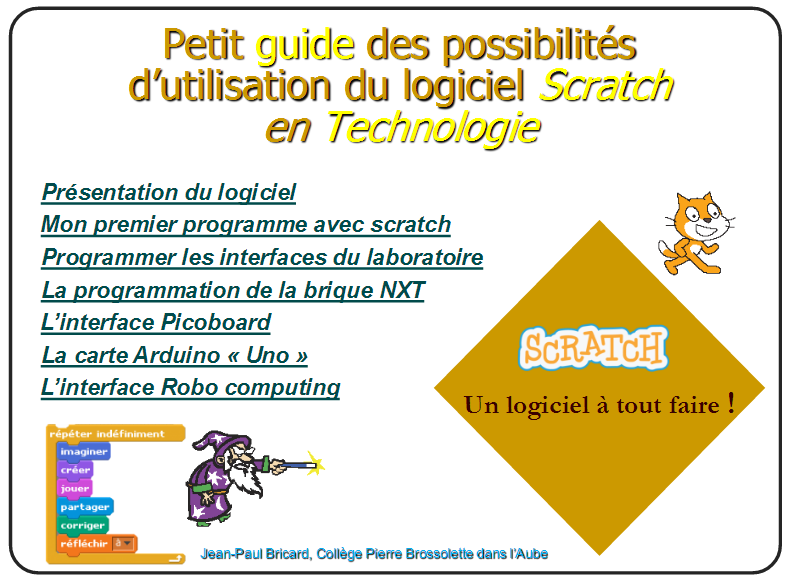 Initiation à Scratch, logiciel gratuit de codage informatique